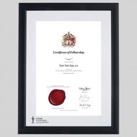 ICAEW certificate frame | Professional Framing Company